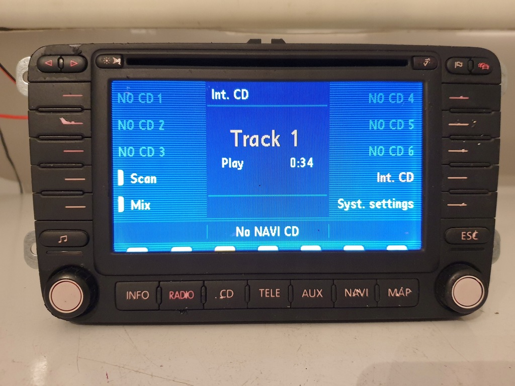 Radio nawigacja MFD2 vw golf v passat b6 Touran caddy KOD - 14880663331 - oficjalne archiwum Allegro