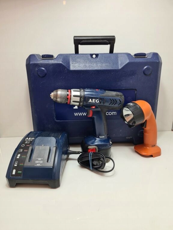 WKRETARKA AEG BS-12 XR + LATARKA OKAZJA! - 10910726918 - oficjalne ...