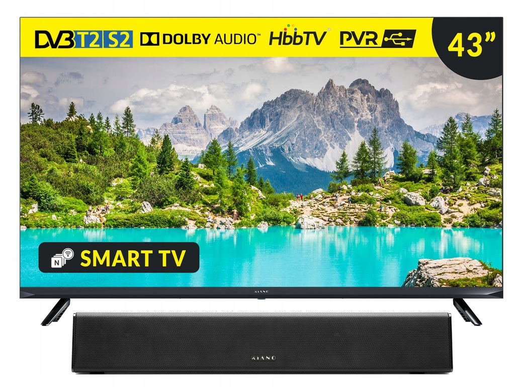 Telewizor LED Kiano TV 43 " 4K UHD Android - 13097661553 - oficjalne archiwum Allegro