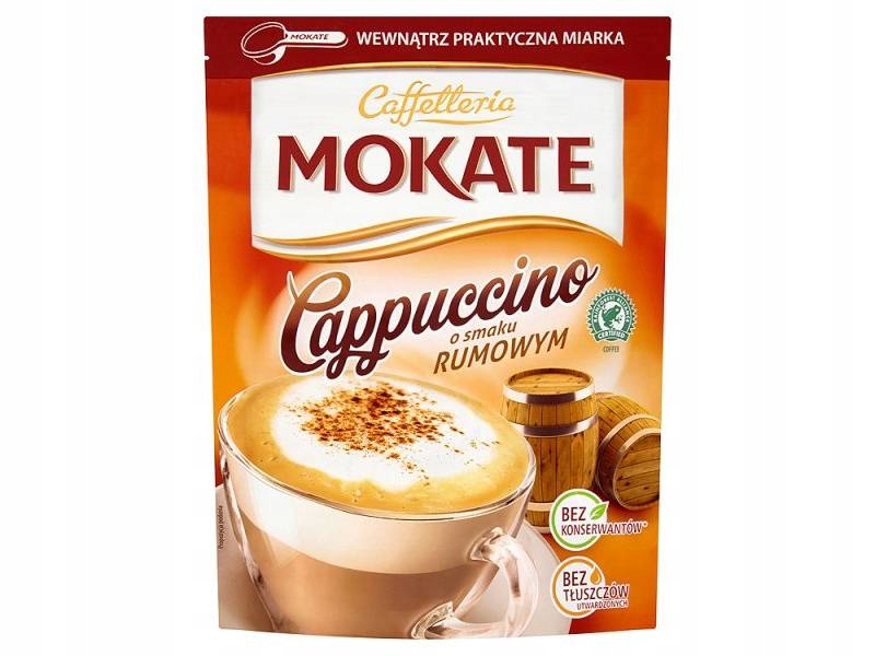MOKATE Cappuccino Rumowe kawa rozpuszczalna 110 g - 8478229047 - oficjalne archiwum Allegro
