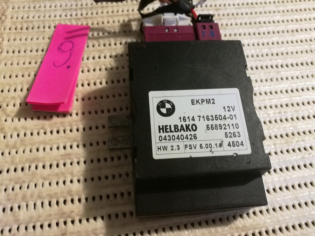 MODUŁ STEROWNIK POMPY PALIWA 55892110 BMW E81 E90 - 7829451924 ...