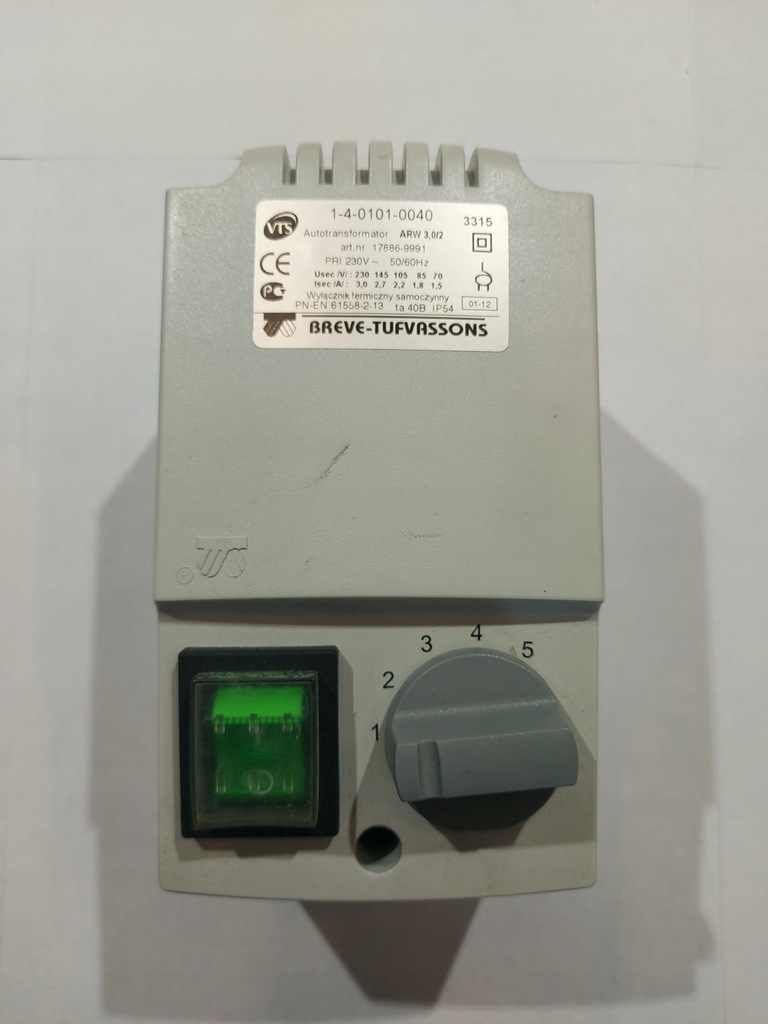 Autotransformator ARW 3,0/2 Breve-Tufvassons - 13923143033 - oficjalne ...