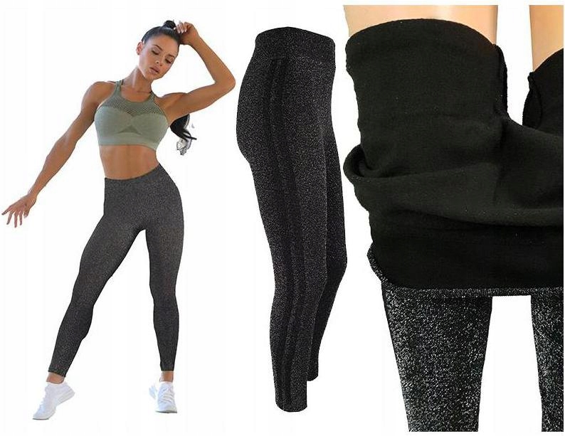 LEGGINSY GETRY WYSZCZUPLAJĄCE WYSOKI STAN PASY - 13231802545 ...