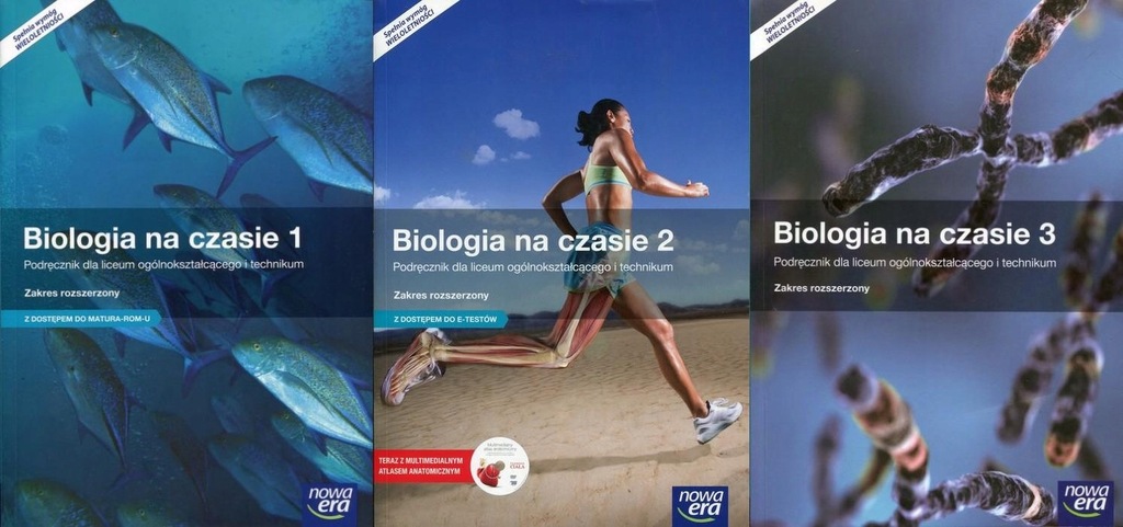 BIOLOGIA NA CZASIE 1+2+3 PODRĘCZNIKI Z ROZSZERZONY - 12241160470 - oficjalne archiwum Allegro