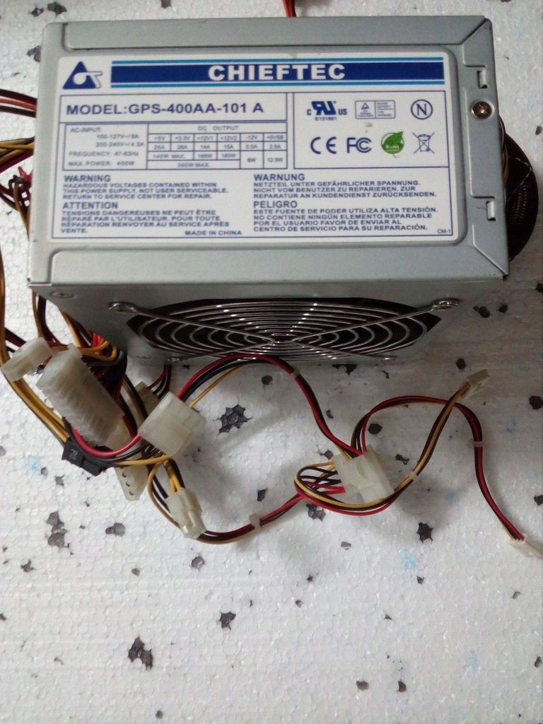 Zasilacz ATX 400W CHIEFTEC GPS-400AA-101 A PCI-E - 12246886827 ...