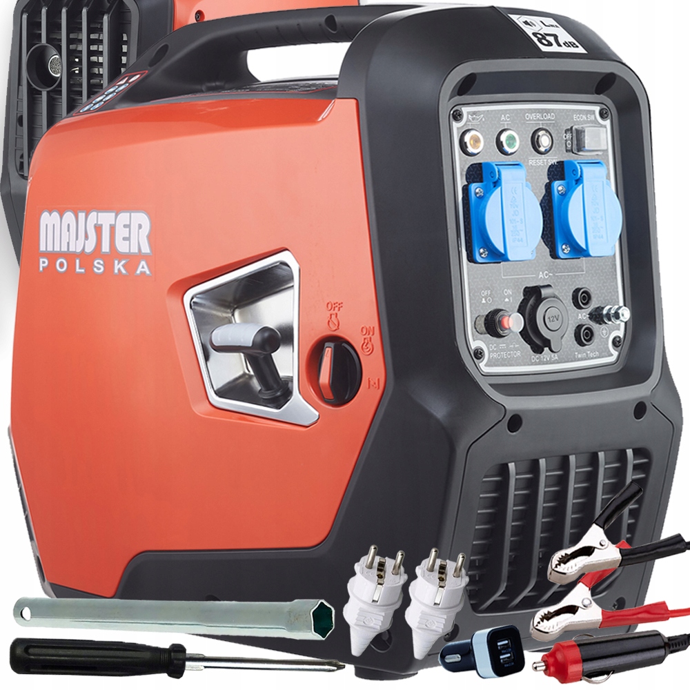 AGREGAT PRĄDOTWÓRCZY GENERATOR INWERTOROWY 230V - 12625451664 - oficjalne archiwum Allegro