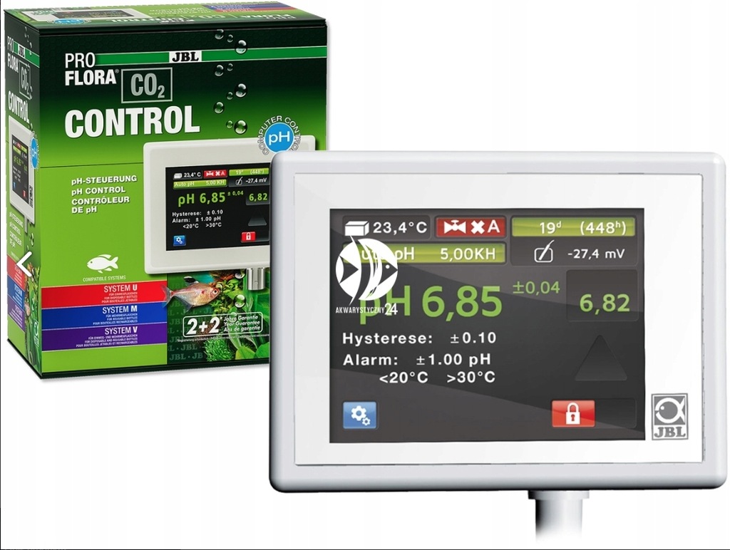 JBL ProFlora CO2 Control Komputer pomiar CO2/pH - 15304523257 ...