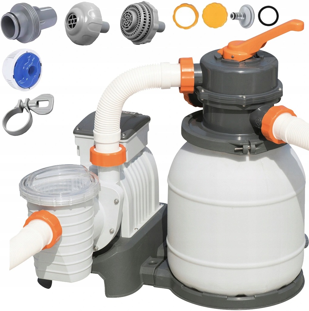 POMPA PIASKOWA DO BASENU 5678L/H BESTWAY 58497 - 11796359855 - oficjalne archiwum Allegro