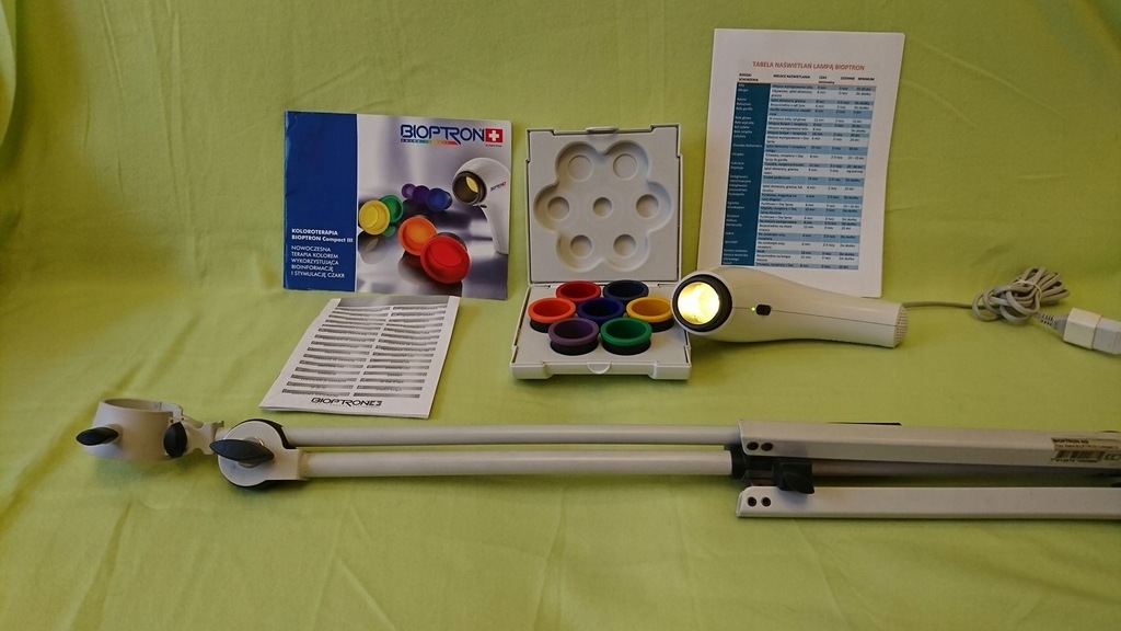 LAMPA BIOPTRON COMPACT III +STATYW + KOLORY ZEPTER - 10563996918 ...