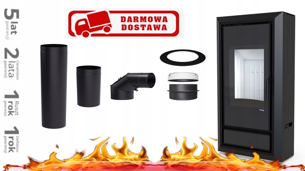 Piec stalowy DEFRO HOME IGNIS 9 kW RURY GRATIS!!! - 13914115808 ...