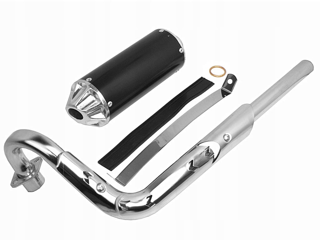 TŁUMIK WYDECH CROSS 125 CZARNY KXD LONCIN DIABOLIN - 11321049004 - oficjalne archiwum Allegro