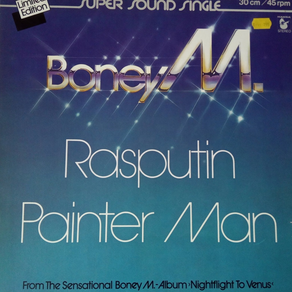BONEY M. , rasputin , maxi 1978 - 13011725854 - oficjalne archiwum Allegro