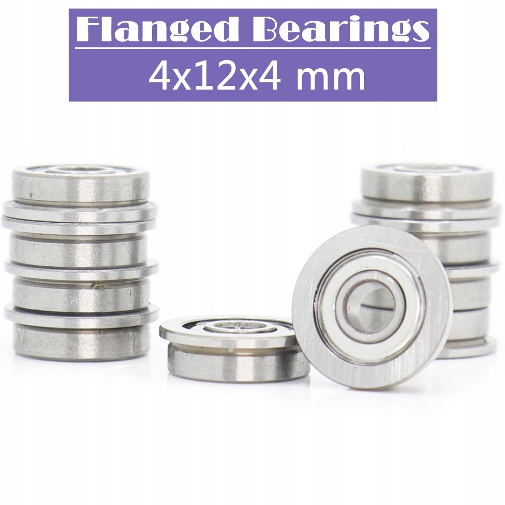 F604ZZ łożysko kołnierzowe 4*12*4mm (10 szt.) łoży - 12470780986 ...