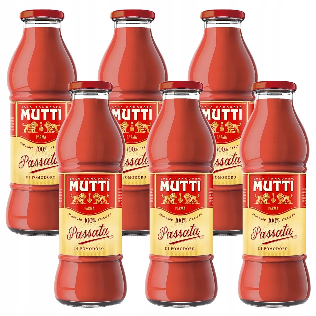 Mutti - Włoska passata pomidorowa 700g x6 - 15077529299 - oficjalne ...