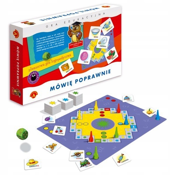 ALEXANDER - Gra Mówię Poprawnie - Planszowa gra logopedyczna dla dzieci 5+ - 14642314645 ...