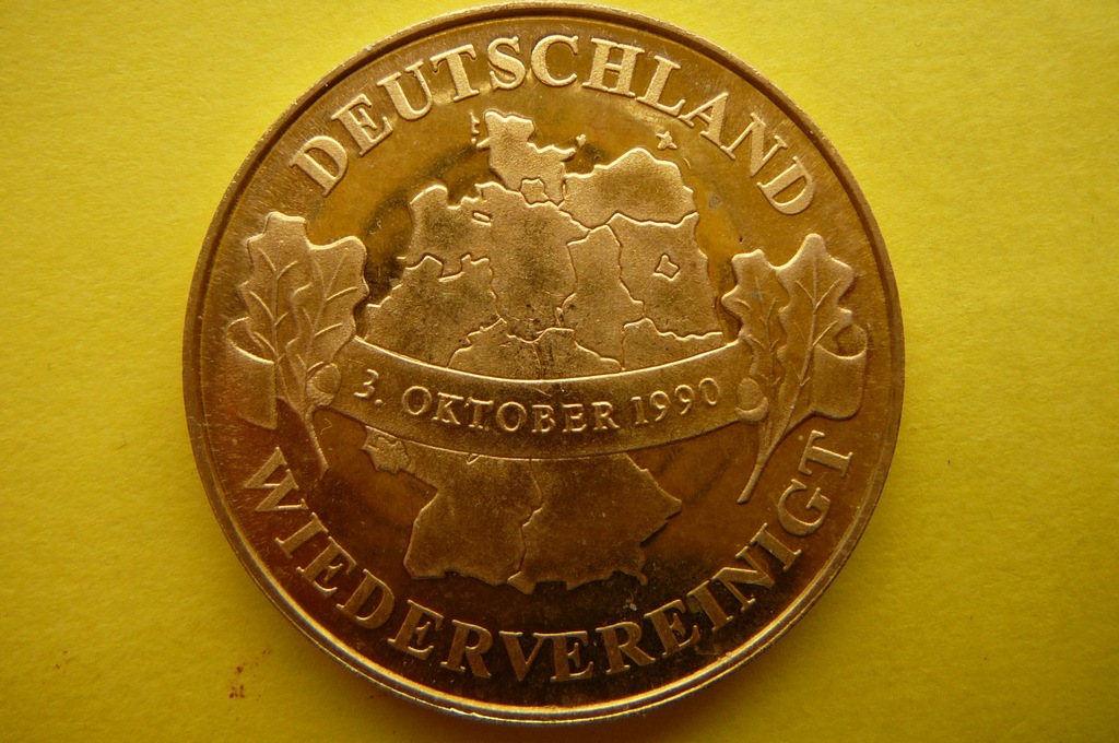 MAPA ZJEDNOCZENIE NIEMIEC 1990 ORZEŁ JEDNOŚĆ RÓWNO - 13695110158 ...