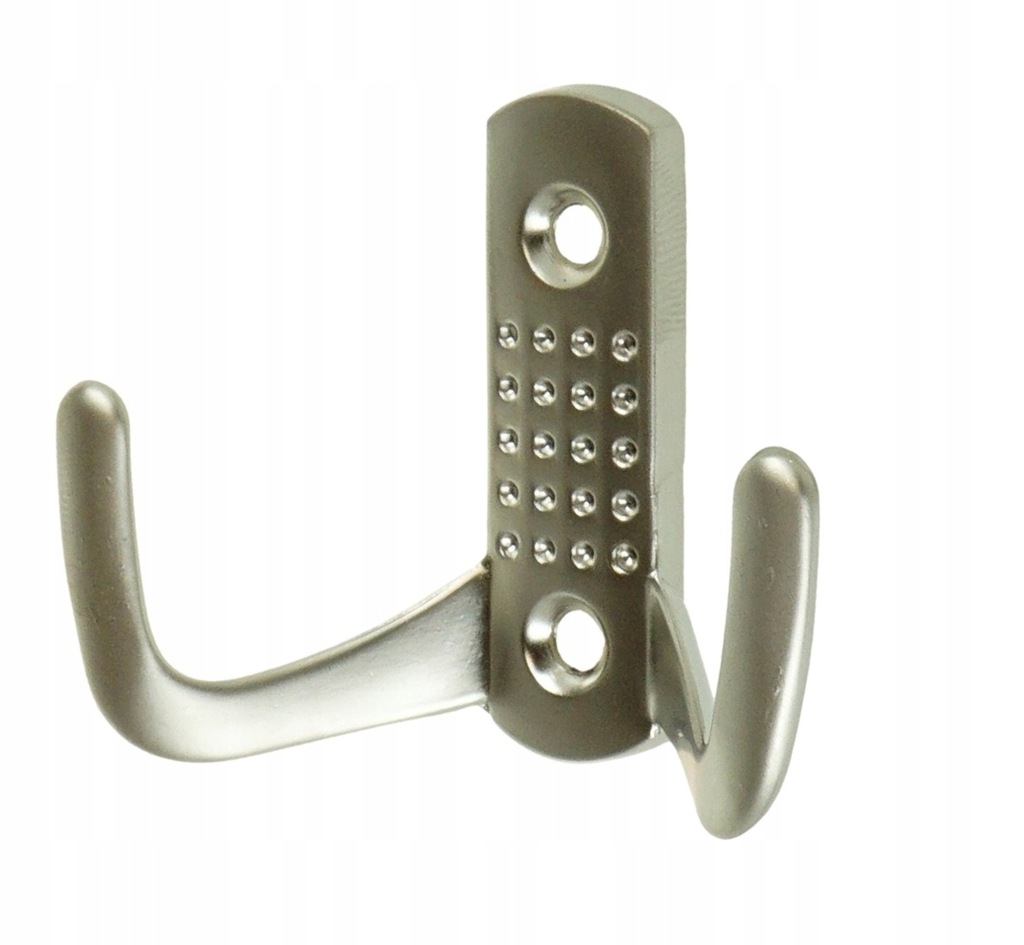 Wieszak, haczyk przykręcany na ubrania nikiel mat - 11465575667 ...