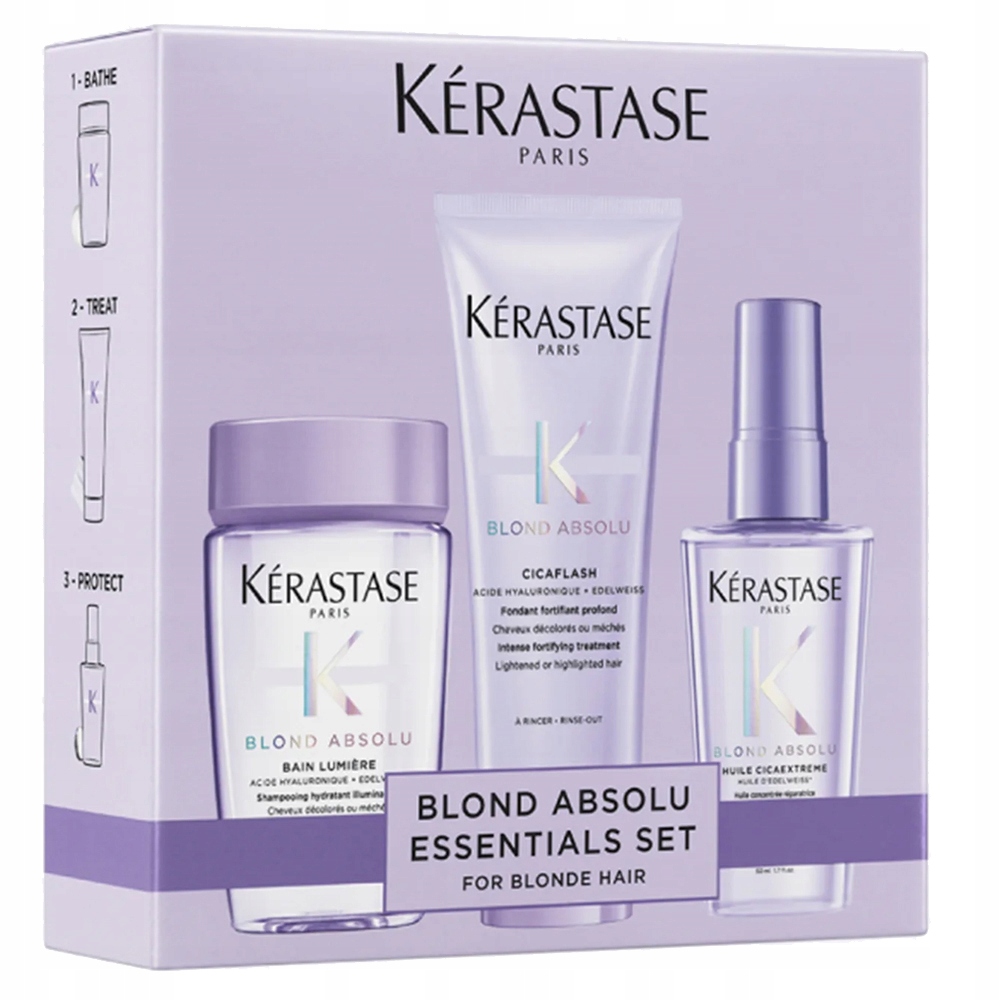 Kerastase Blond Absolu Discovery Set zestaw mini produktów do włosów ...