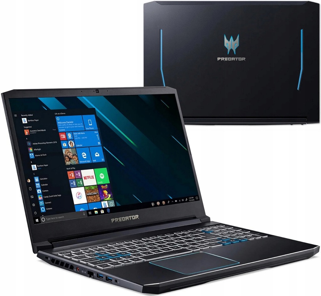 Acer Predator Helios 300 i7-10750H 16GB 1TGB RTX3060 6GB 15,6'' 144Hz ...