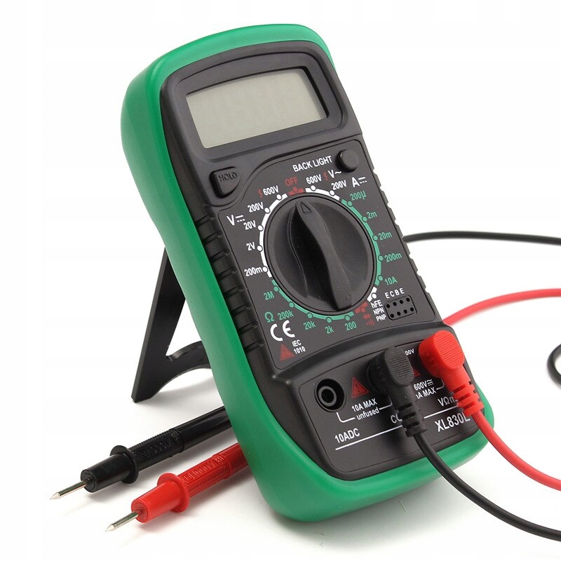 PROFESJONALNY MIERNIK PRĄDU CYFROWY MULTIMETR LCD - 10891058440 - oficjalne archiwum Allegro