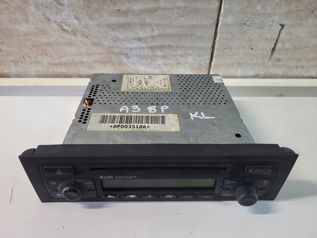 RADIO CD AUDI CONCERT A3 8P 8P0035186 - 13927100389 - oficjalne archiwum Allegro