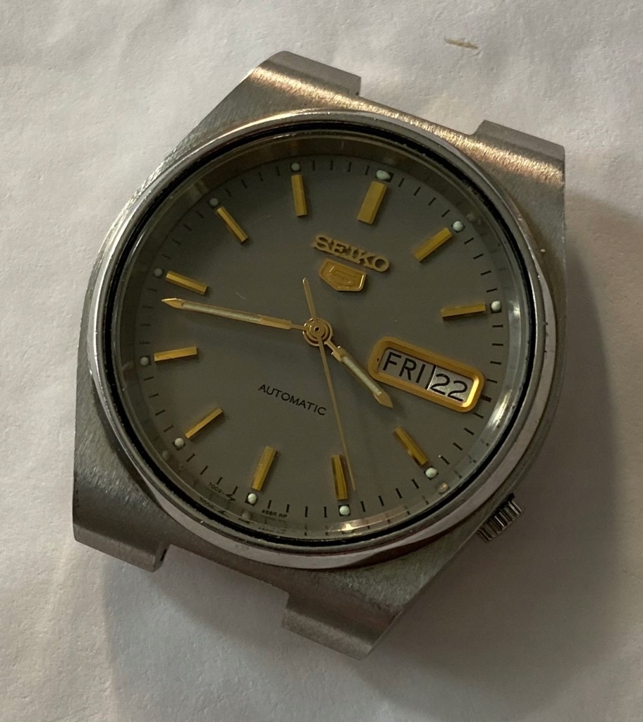 SEIKO 5 Automatic stalowy+ bransoletka 1960 JAPAN - 13519641387 - oficjalne archiwum Allegro