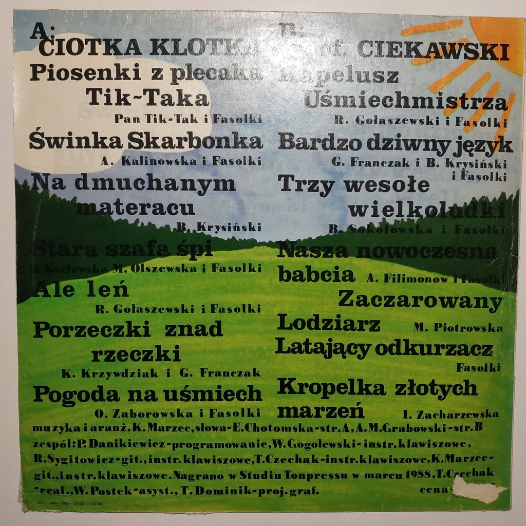 Fasolki Piosenki Z Plecaka Tik-Taka Bajka 1 Press - 12415154425 ... Fasolki Piosenki Z Plecaka Tik-Taka Bajka 1 Press - 12415154425 ...