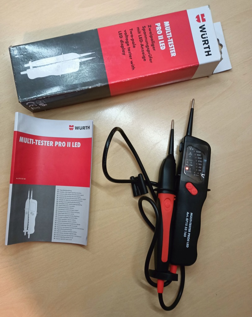WURTH DWUBIEGUNOWY MULTI TESTER PRO II LED - 11875303318 - oficjalne ...