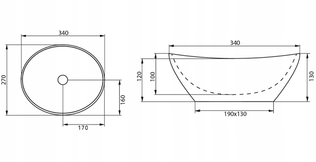 Купить FIESTA MINI умывальник накладной белый CALANI овальный: отзывы ...