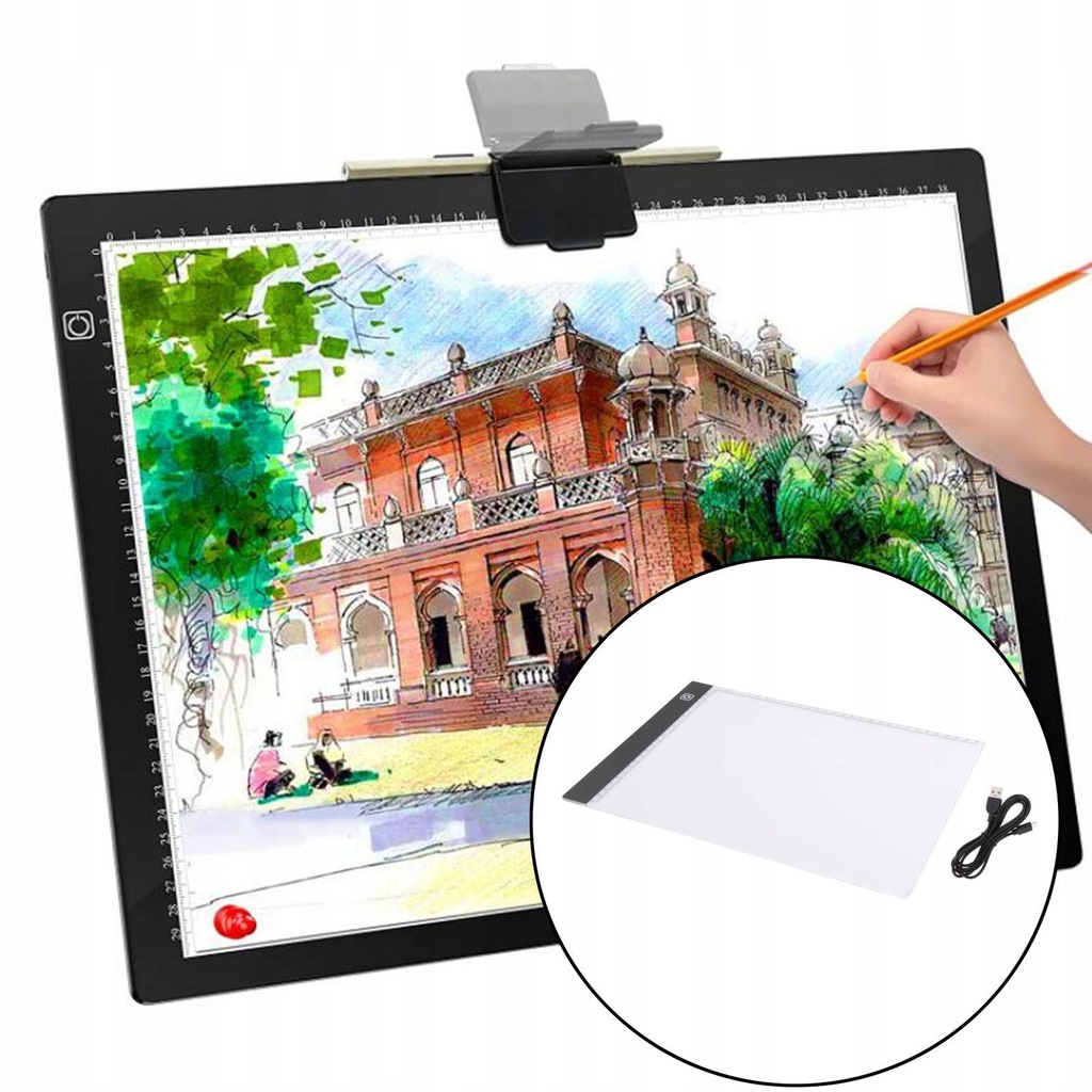 LED Tracing Light Box Board Rysunek Biały - 13105022777 - oficjalne ...