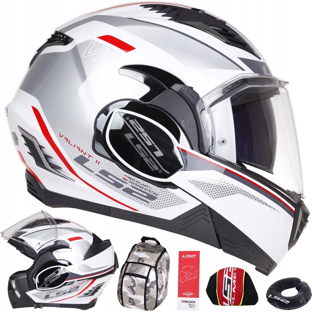 KASK SZCZĘKOWY LS2 FF900 VALIANT II HUB WHITE - 9934959551 - oficjalne ...