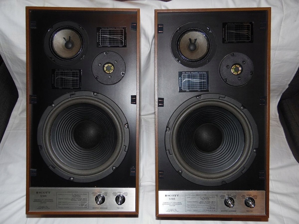 Kolumny SCOTT S186 2x60W 6-8 Ohm 3-Way Made in USA - 11853987456 ...