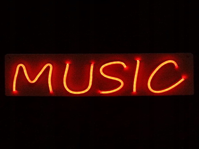 NMUSIC480 NEON LED FLEX NAPIS Music CZERW ŚWIDNIK - 11540339197 ...