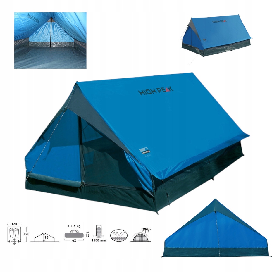 Namiot High Peak Minipack 2 osobowy turystyczny - 12489281338 ...