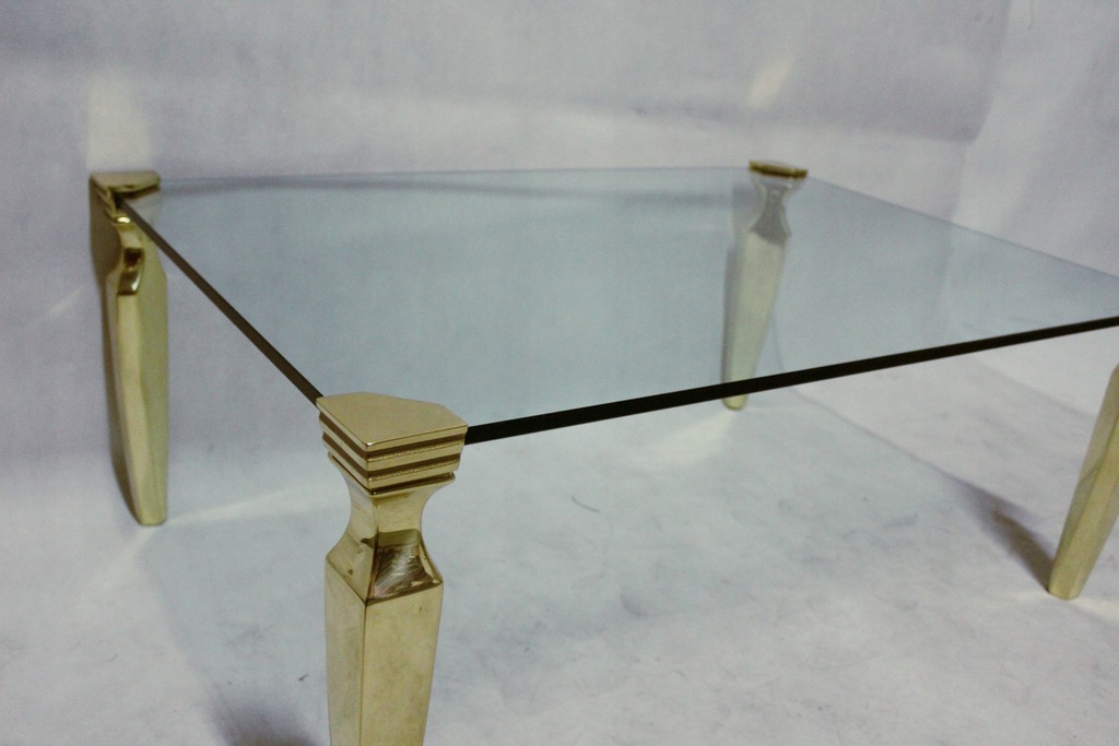 Ława stół szklany ze złotymi nogami - 10127526833 - oficjalne archiwum Allegro