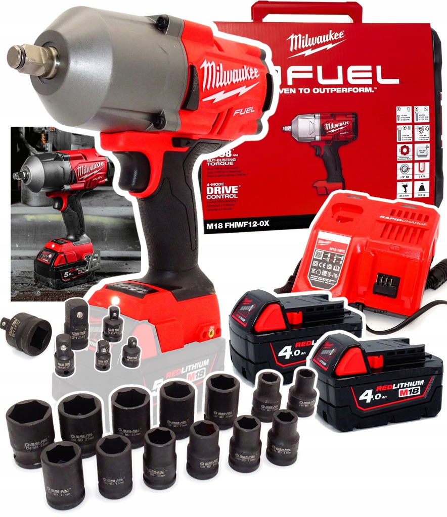 MILWAUKEE M18 FHIWF12-402X Klucz Udarowy 1898Nm - 12786309924 - oficjalne archiwum Allegro