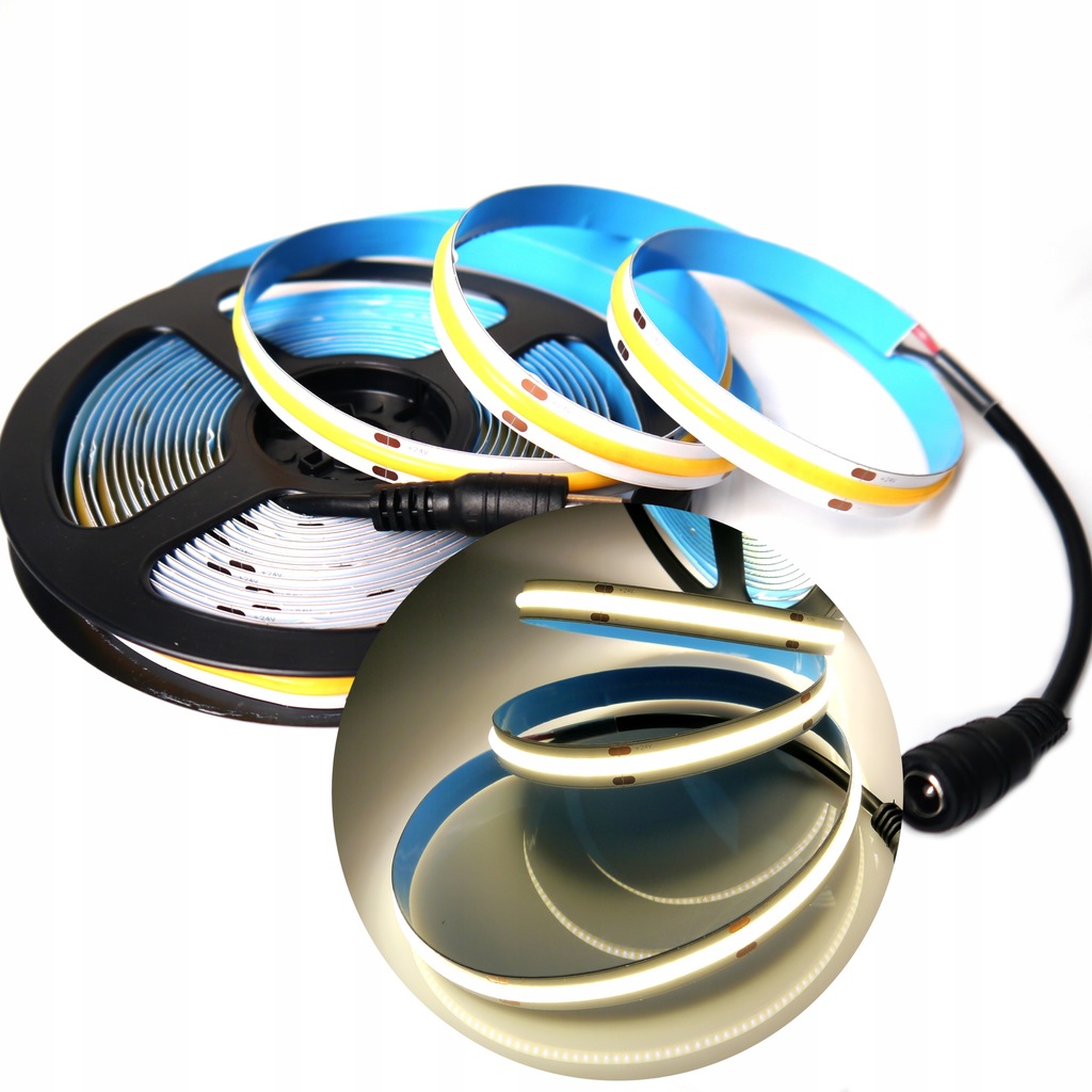 1m taśma led COB neutralna 11W 4000K 12V na METRY - 12403033257 ...