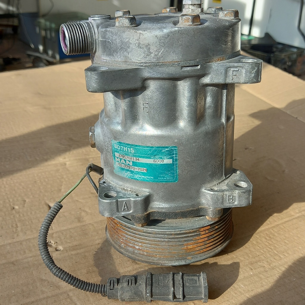 MAN TGX TGA TGS KOMPRESOR SPRĘŻARKA KLIMATYZACJI - 13290110392 ...