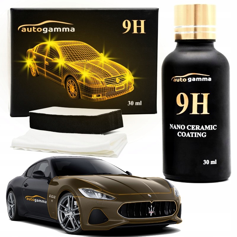 Ceramika Powłoka Ceramiczna na lakier Hydrofob. 9H - 12491565152 - oficjalne archiwum Allegro