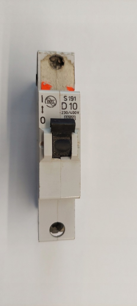 Wyłącznik nadprądowy bezpiecznik S191 D10 1P - 13564969030 - oficjalne archiwum Allegro
