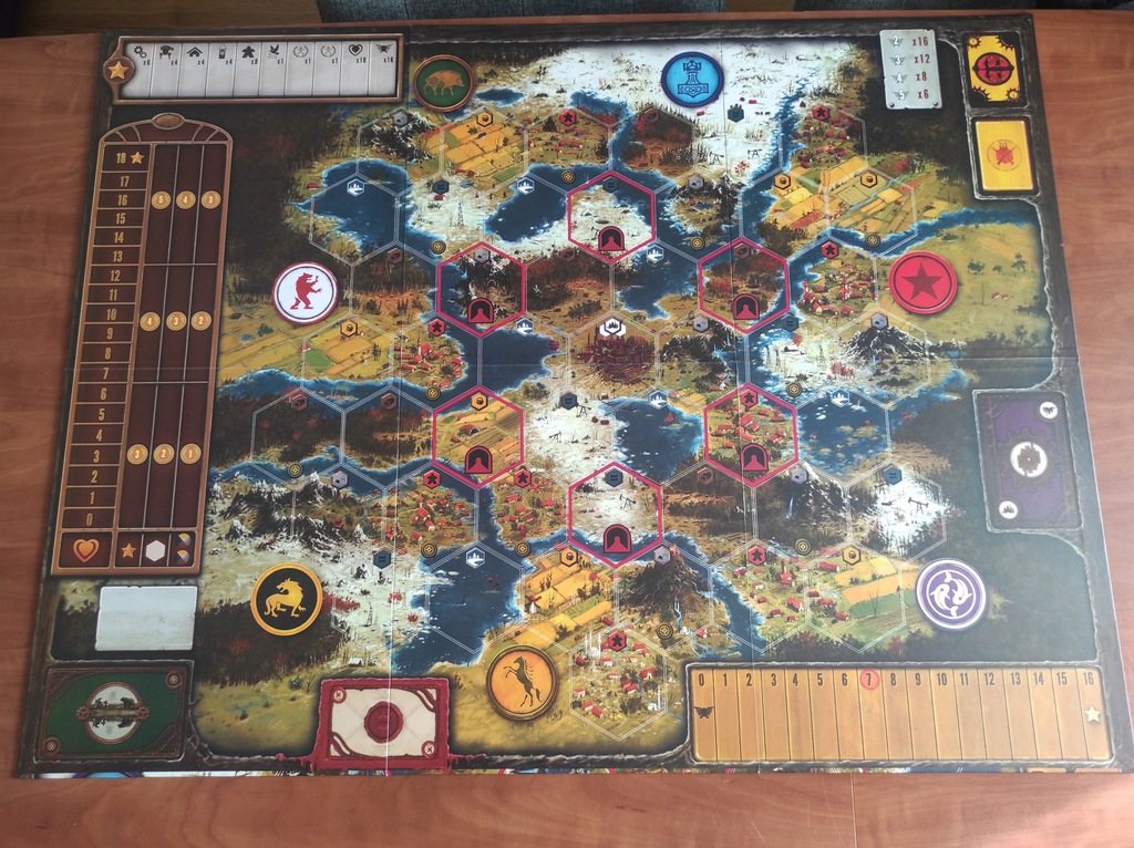 Plansza Mapa do gry SCYTHE gra planszowa Phalanx - 12122567373 ...