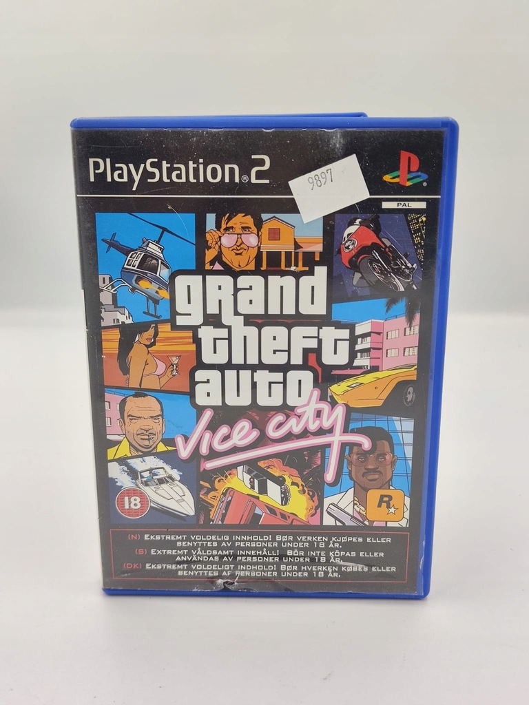 Gra GTA Vice City, GTA VC, Grand Theft Auto Vice City PS2 KOMPLET ...