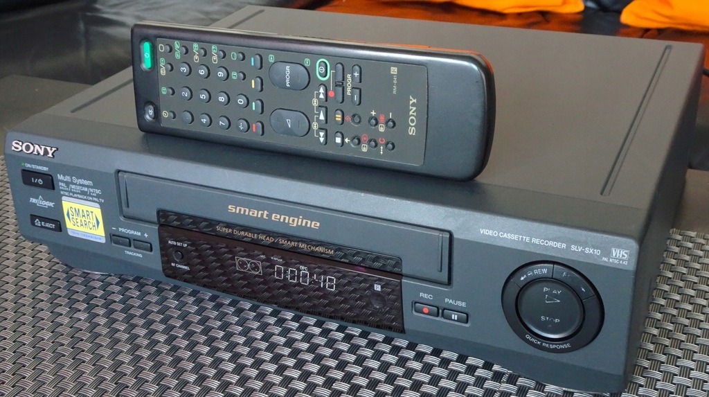 SONY SLV-SX10 +Pilot - PAL MESECAM NTSC - Jak Nowy - 7605387431 - oficjalne archiwum Allegro