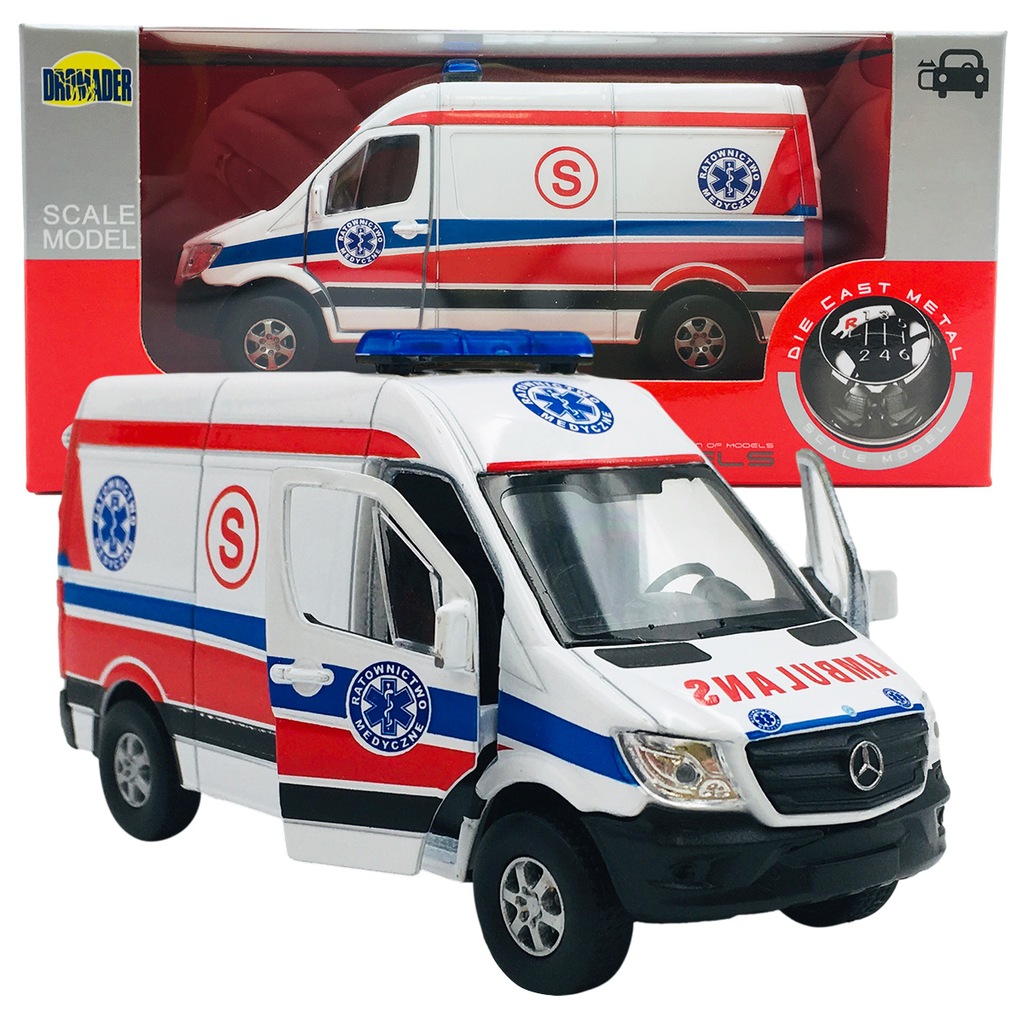 WELLY MERCEDES SPRINTER POGOTOWIE MODEL 1:34 - 12146533755 - oficjalne ...