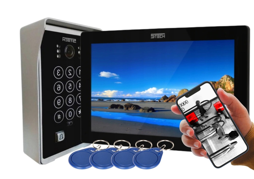 Wideodomofon IP WI-FI Aplikacja na telefon 5TECH - 12000417441 ...