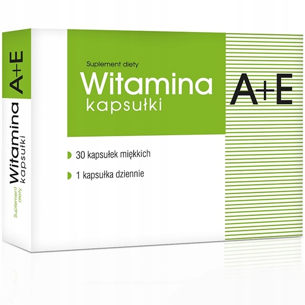 MBM PHARMA WITAMINA A + E W OLEJU 30 KAPSUŁEK - 10501643924 - oficjalne archiwum Allegro