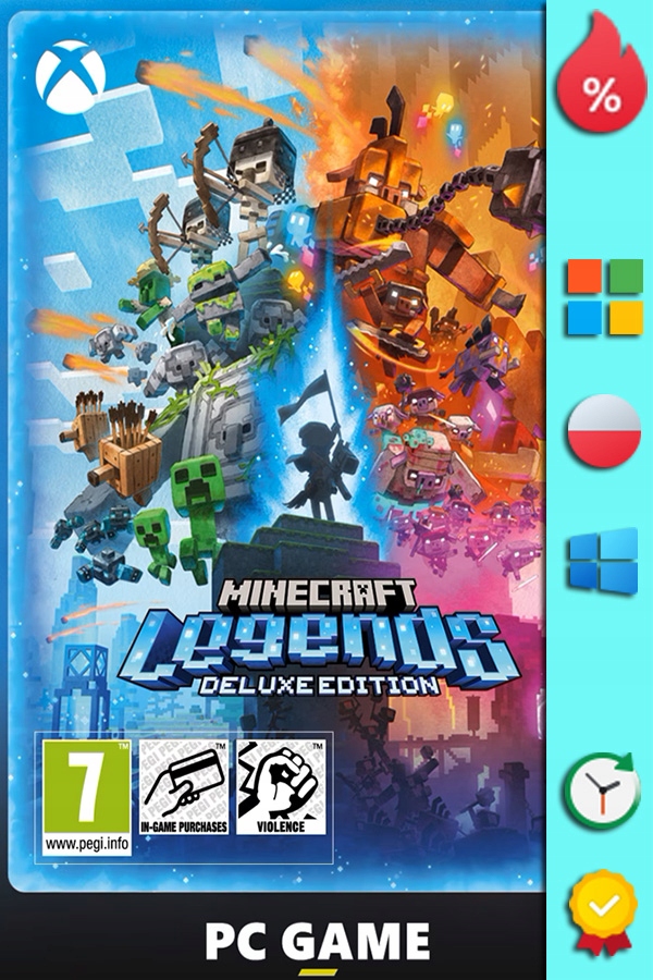 KLUCZ PC + BONUS MINECRAFT LEGENDS DELUXE EDITION - 13447736314 ...
