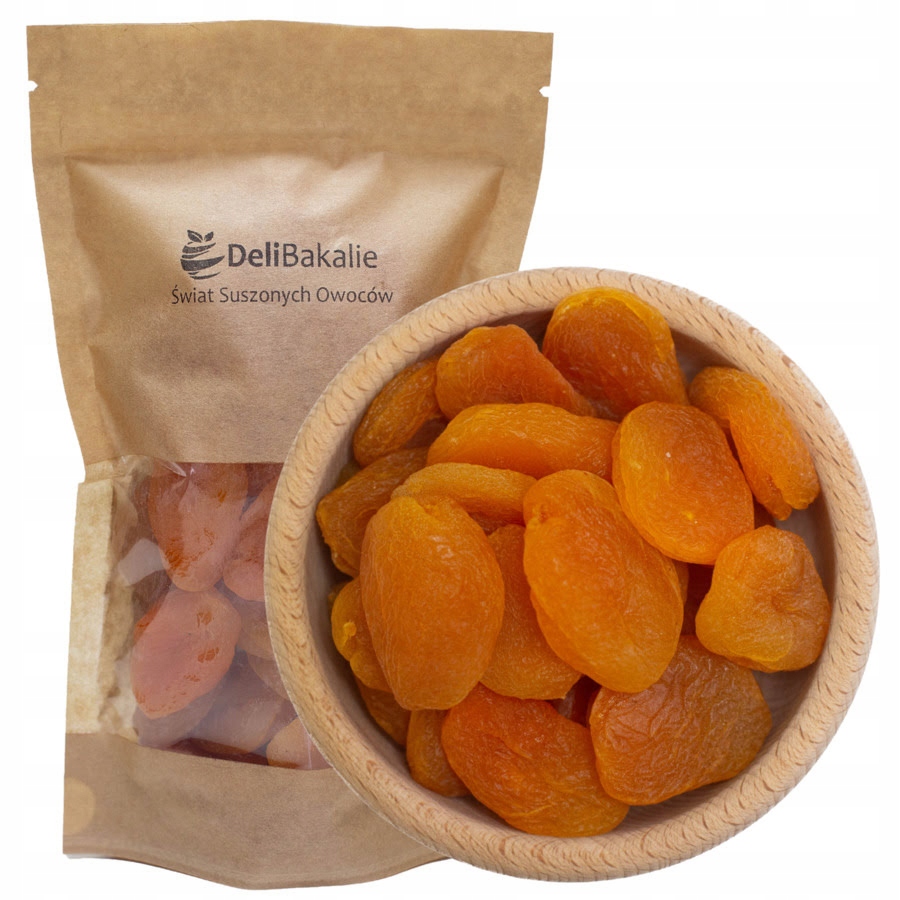 Morele suszone "2" 0,25kg bez pestek jasne, słodkie DeliBakalie ...