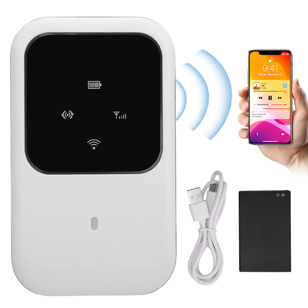 PRZENOŚNY MOBILNY ROUTER WIFI 4G LTE WIFI NA KARTĘ SIM BIAŁY ...