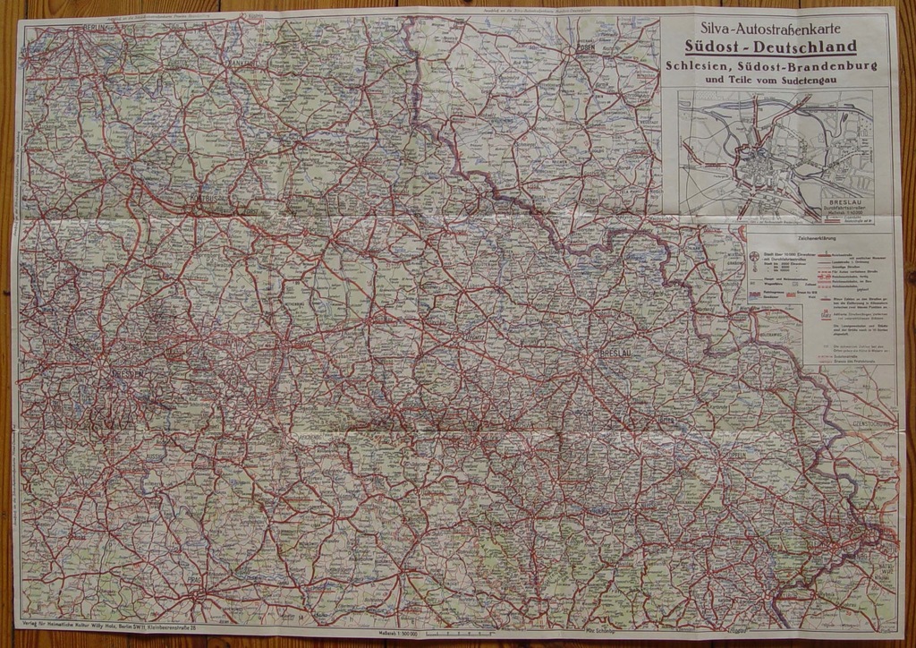 ŚLĄSK ZIEMIA LUBUSKA ŁUŻYCE MAPA SAMOCHODOWA - 13880293965 - oficjalne archiwum Allegro